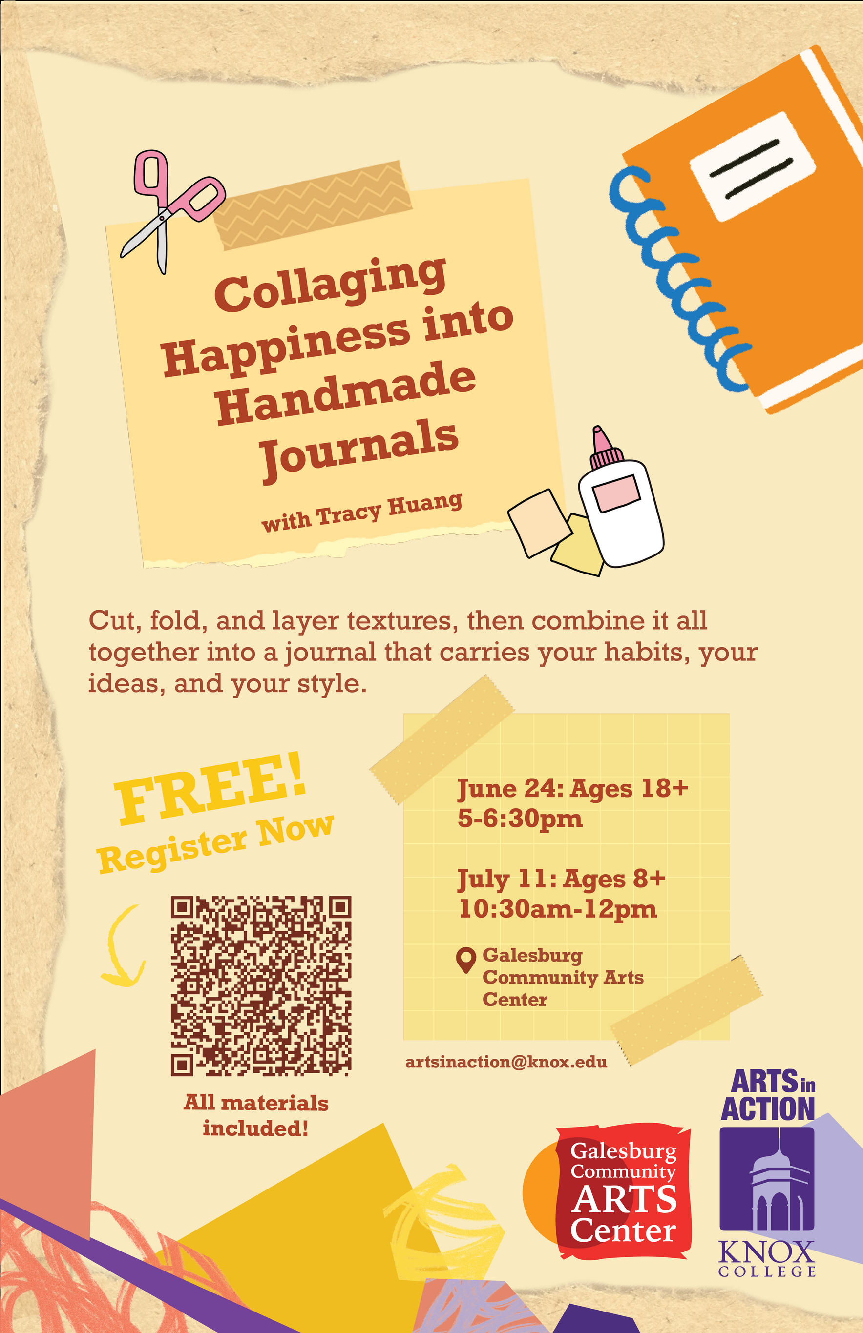 Galesburg Community Arts Center - Arts in Action: Collaging Happiness ...