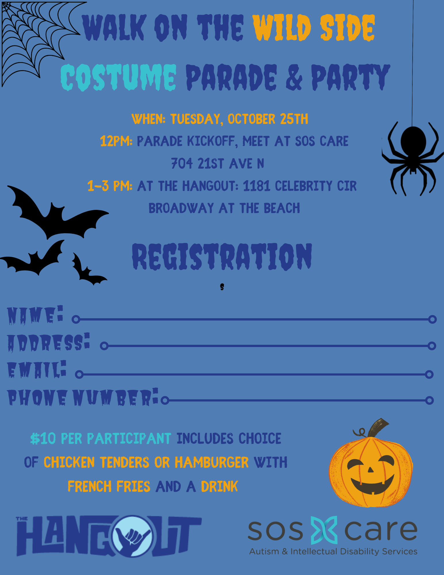 SOS Health Care - Walk on the Wild Side Costume Parade & Party