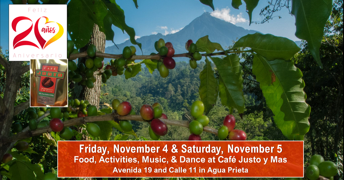 Frontera De Cristo Inc - 20th Anniversary of Café Justo