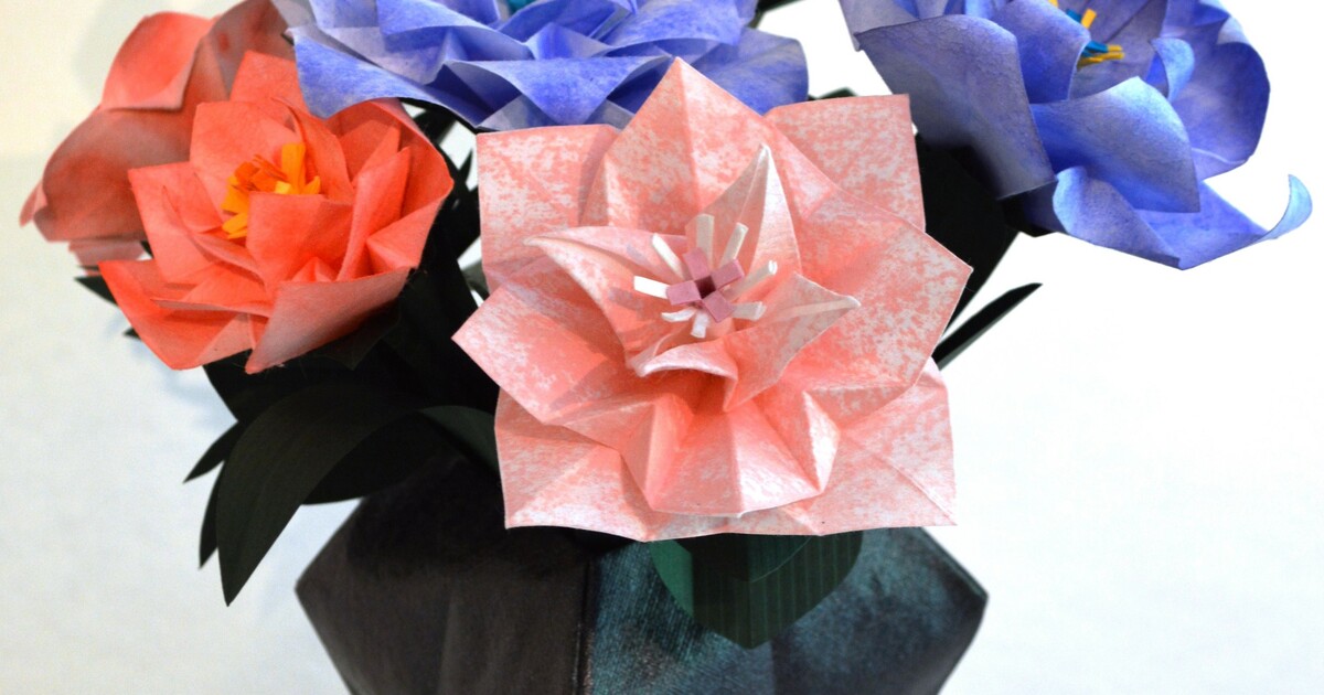 Virginia Beach Art Center Inc X 2023 A2 Hand Colored Origami