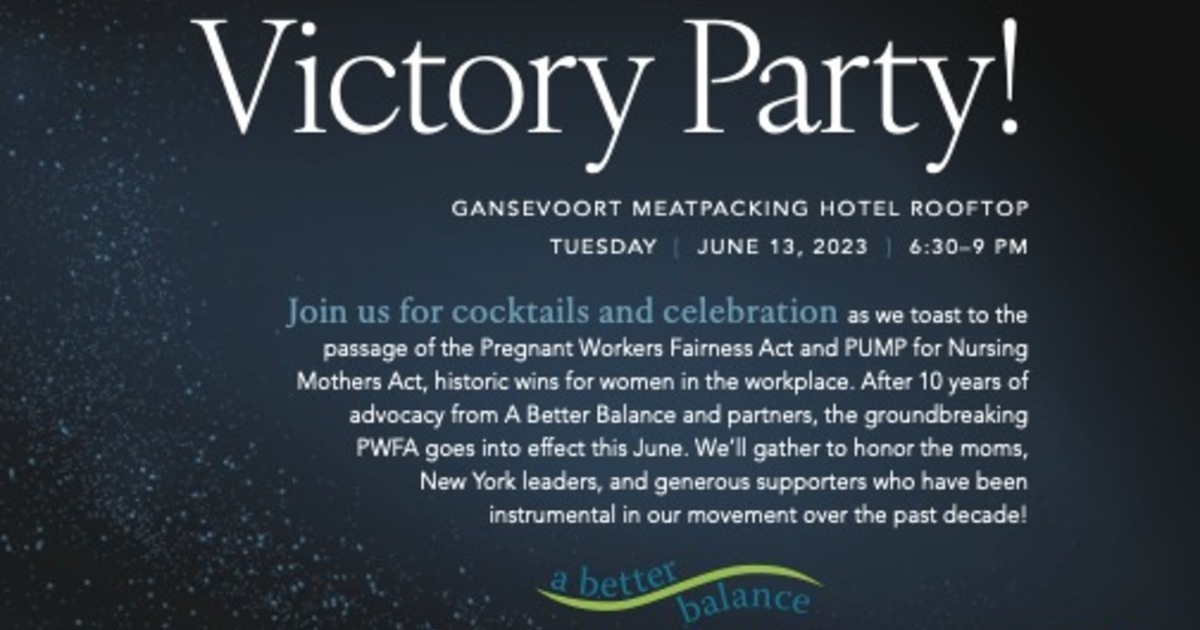 A Better Balance - Victory Party