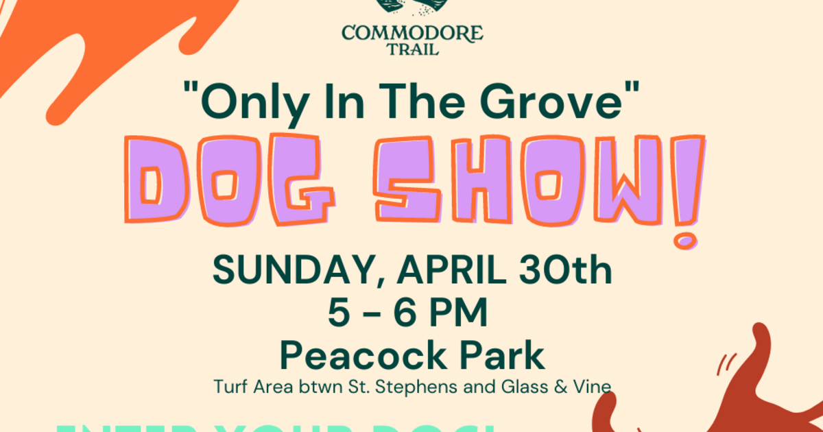 Friends of the Commodore Trail Inc - Only in the Grove 👀 Amateur Dog Show 2023