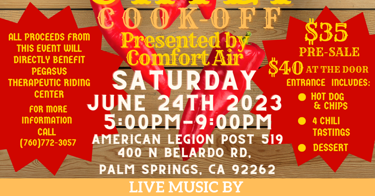 Pegasus Therapeutic Riding - 2nd Annual Hoedown Showdown Chili Cook-Off