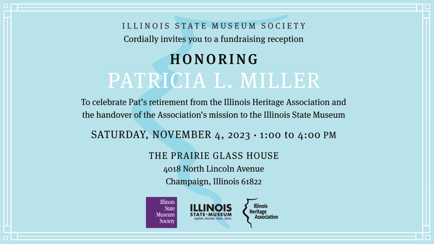 Illinois State Museum Society - Reception to Honor Pat Miller