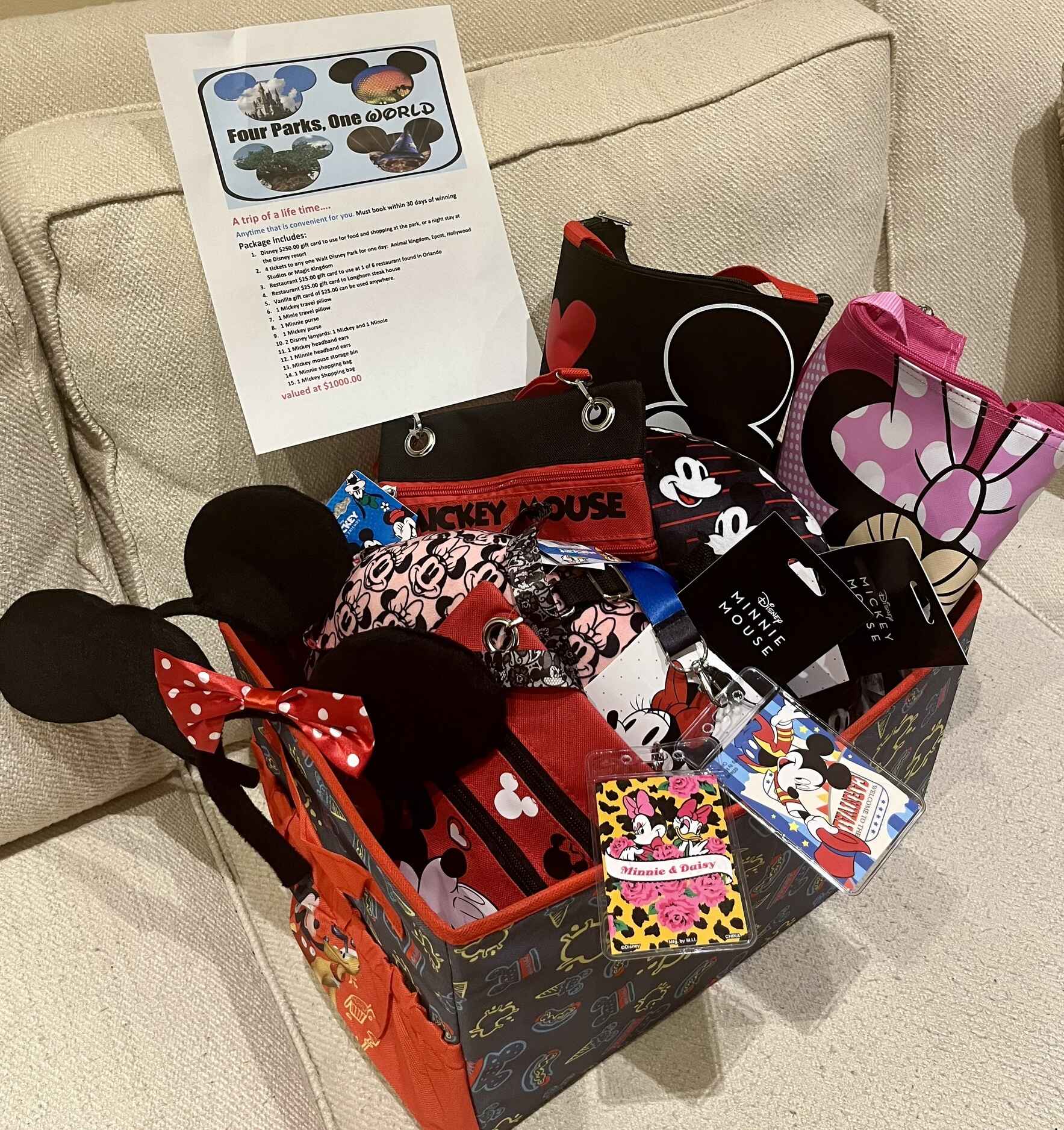 Make Our Schools Safe - Walt Disney Park Vacation Raffle