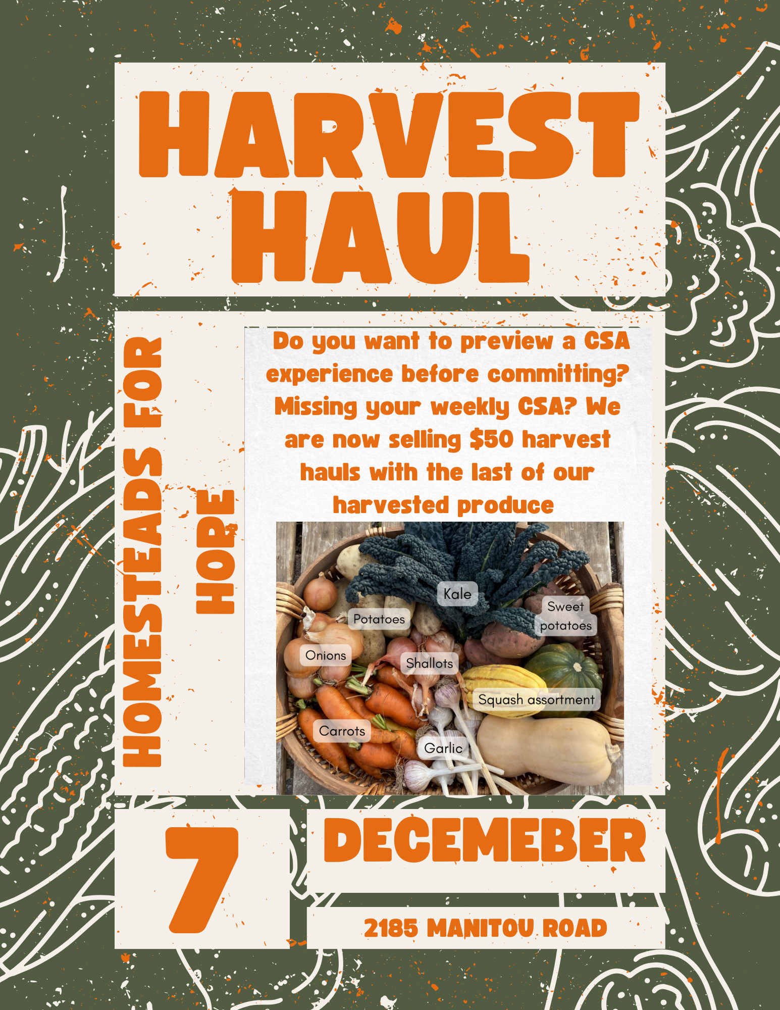 HOMESTEADS FOR HOPE INC - Harvest Haul