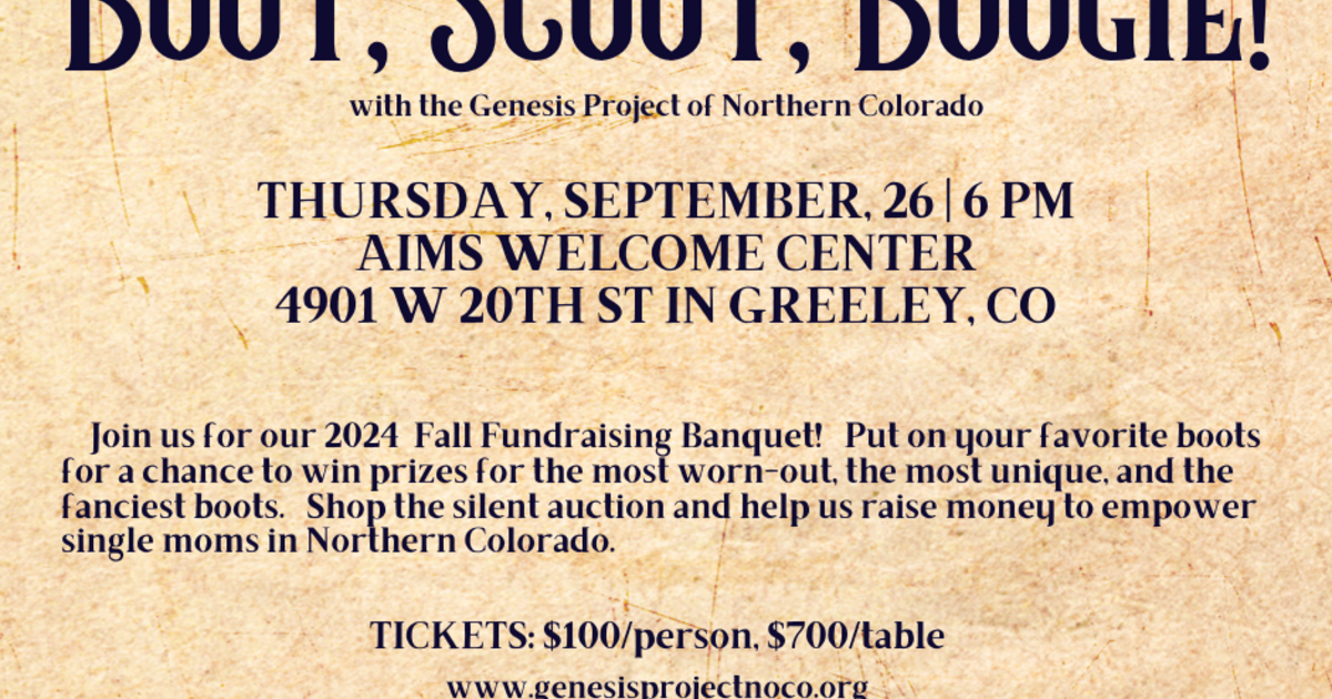 Genesis Project of Northern Colorado - Boot, Scoot, Boogie
