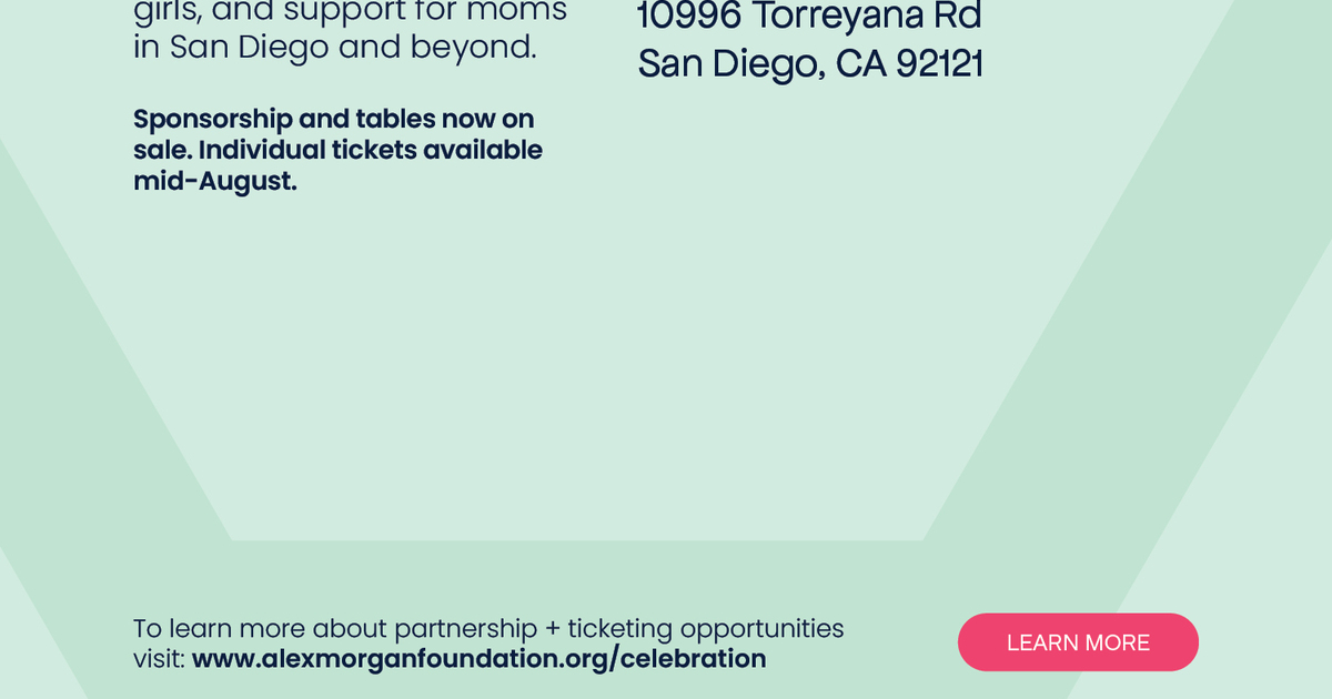 Alex Morgan Foundation - 2024 Celebration of Confidence with Alex ...