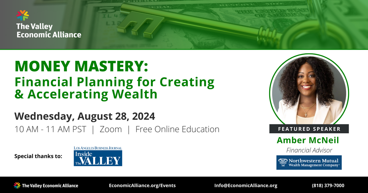 THE VALLEY ECONOMIC ALLIANCE - 8/28/24 Money Mastery: Financial ...