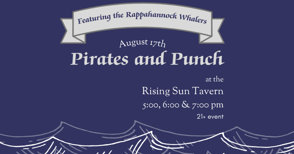 Washington Heritage Museums - Pirates & Punch