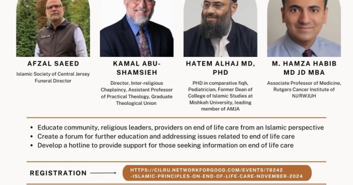Center for Islamic Life - Islamic Principles on End-of-Life Care ...