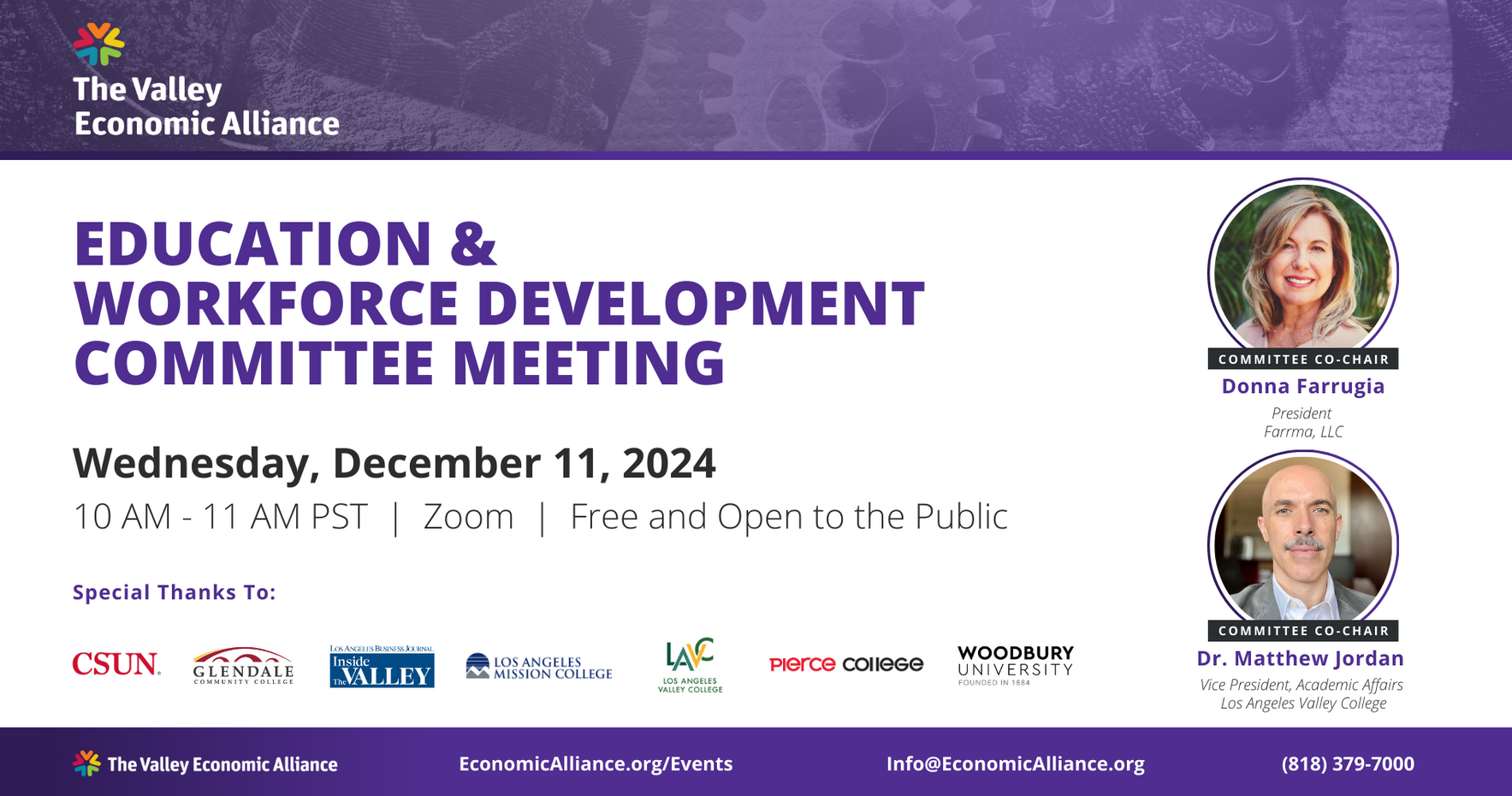 THE VALLEY ECONOMIC ALLIANCE - Education and Workforce Development ...