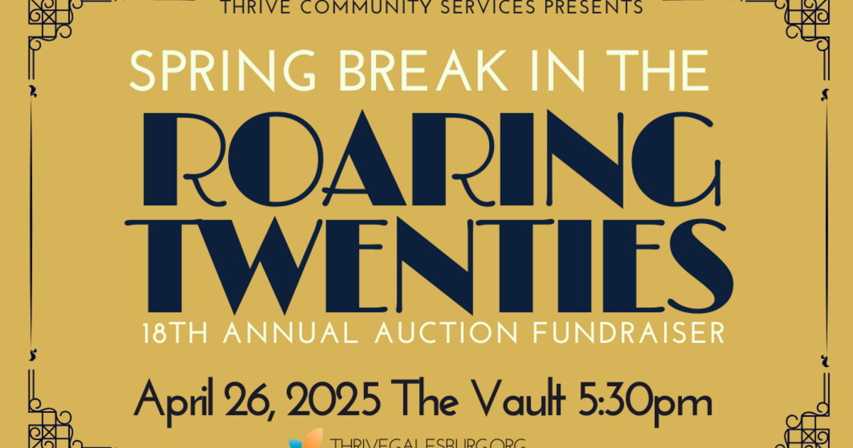 Thrive Community Services - Spring Break in the Roaring Twenties - Thrive's 18th Annual Auction ...