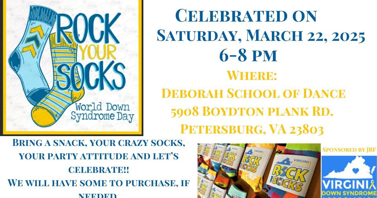 Virginia Down Syndrome Association - Tri-city - Rock Your Socks WDSD ...