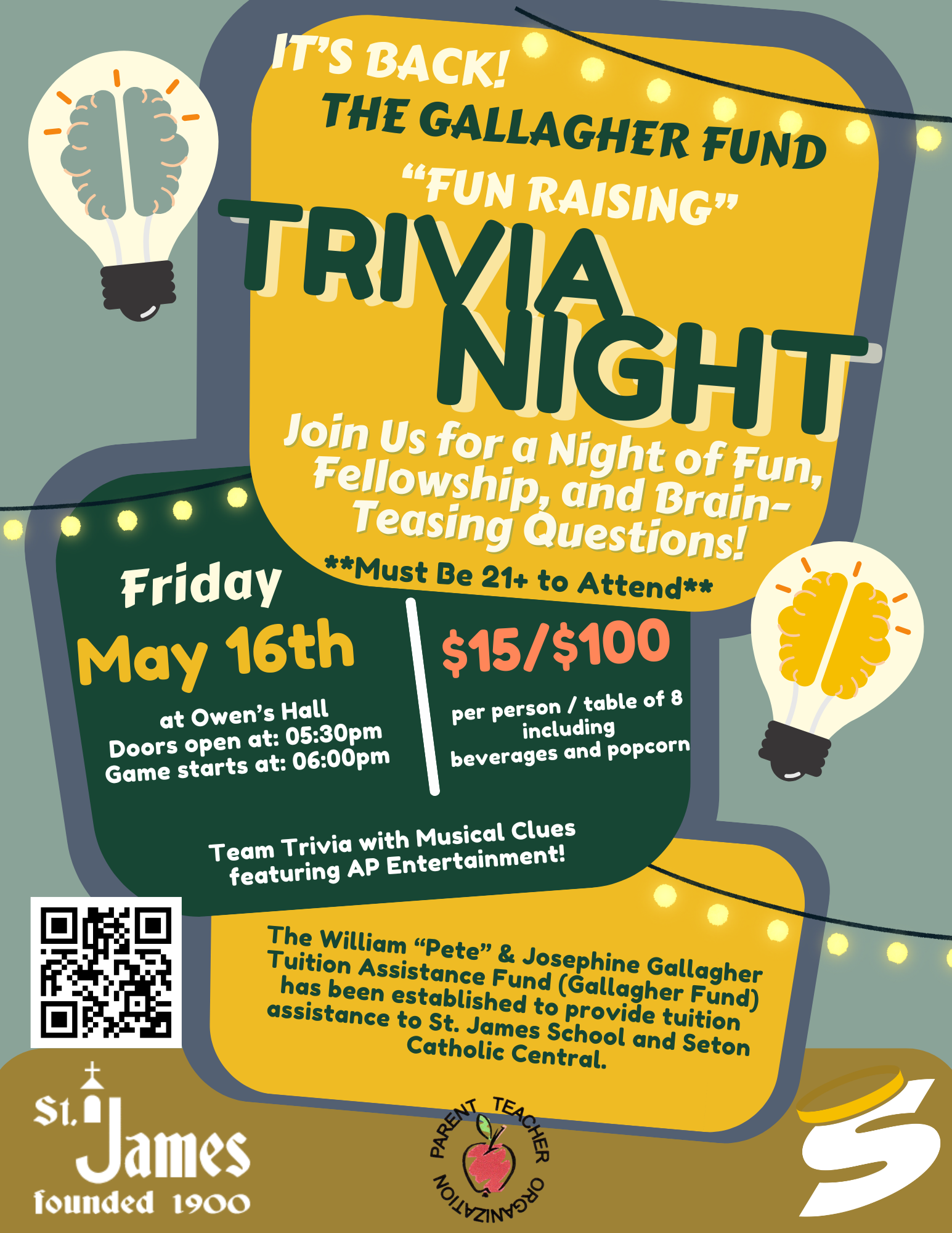 Catholic Schools of Broome County - Gallagher Fund "Fun Raising" Trivia ...