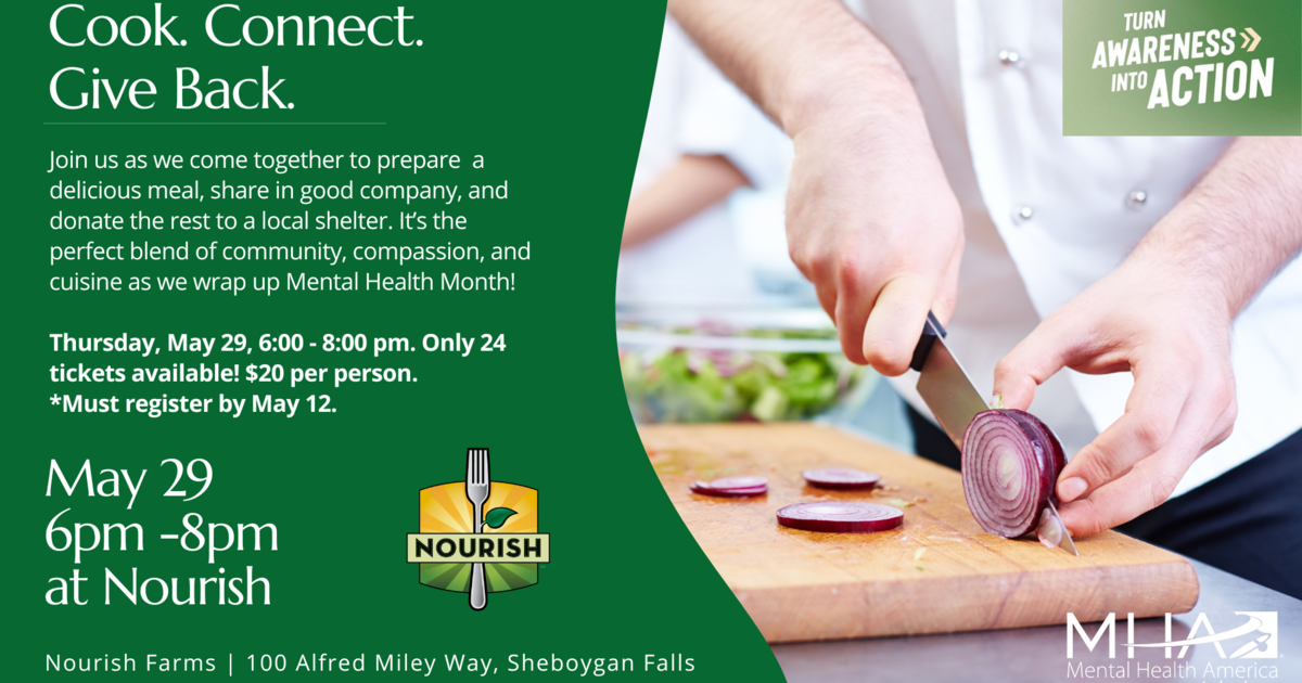 Mental Health America Lakeshore, Inc - Cook. Connect. Give Back