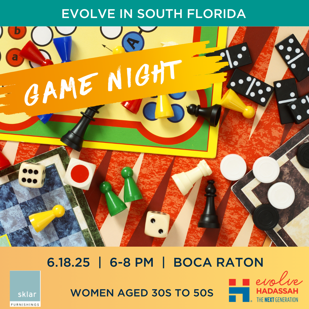 Hadassah The Womens Zionist Organization Of America - FL - Evolve Game ...