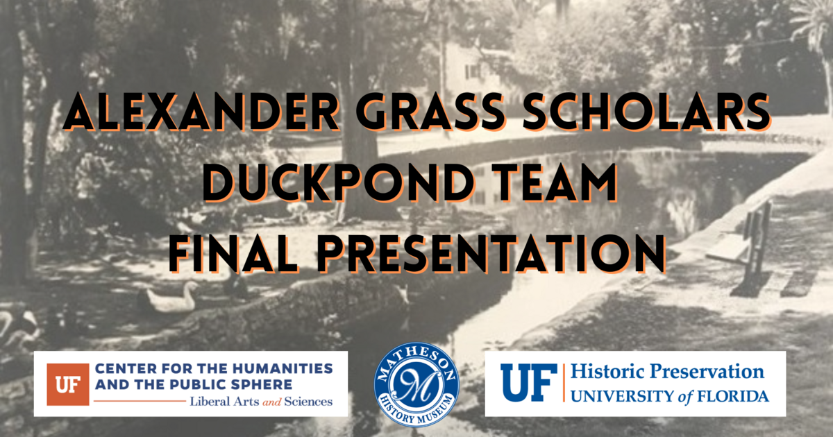 Matheson History Museum Inc - Alexander Grass Scholars Duckpond Team ...