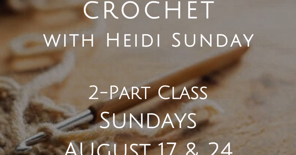 Dauphin Island Heritage and Arts Council Inc - Learn to Crochet with ...