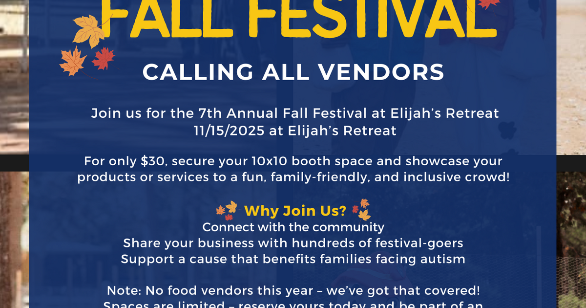 Elijah's Retreat - 2025 Elijah's Retreat Fall Festival Vendors