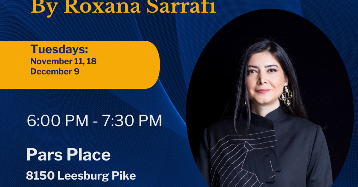 Iranian-American Community Center - Persian Vocal Class with Roxana Sarrafi
