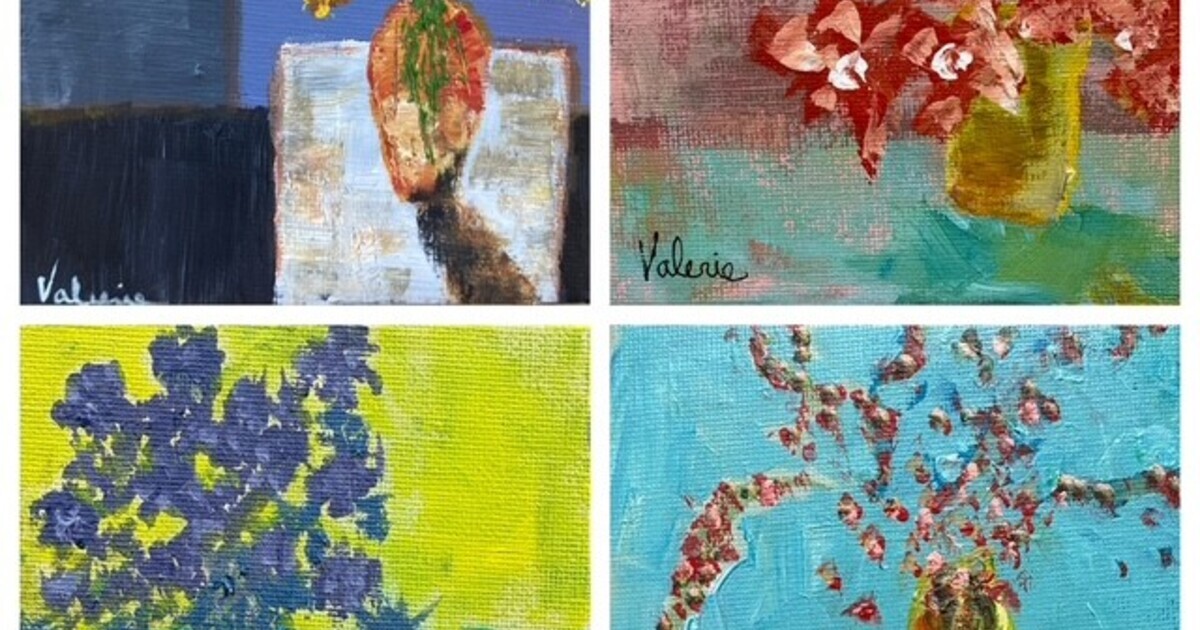 Virginia Beach Art Center Inc - 2026-A1 - Abstract Acrylic Florals with ...