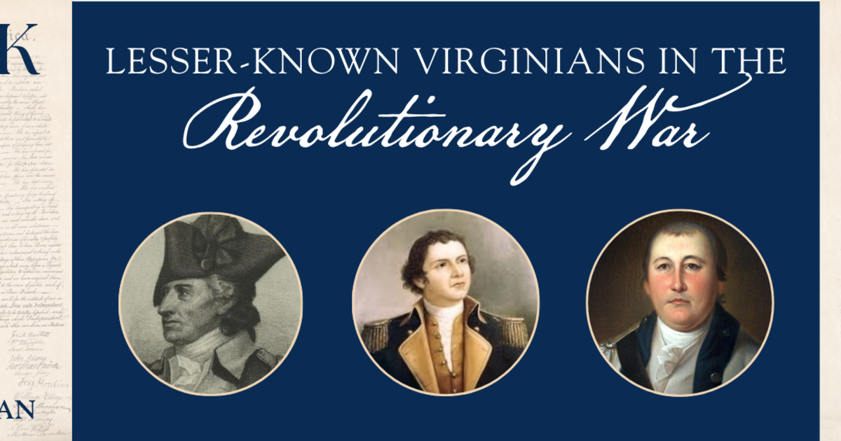 Washington Heritage Museums - Tea Talk: Lesser-Known Virginians of the ...