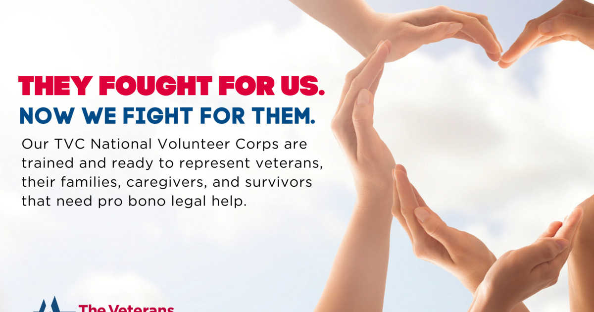 THE VETERANS CONSORTIUM PRO BONO PROGRAM - Support Veterans at TVC