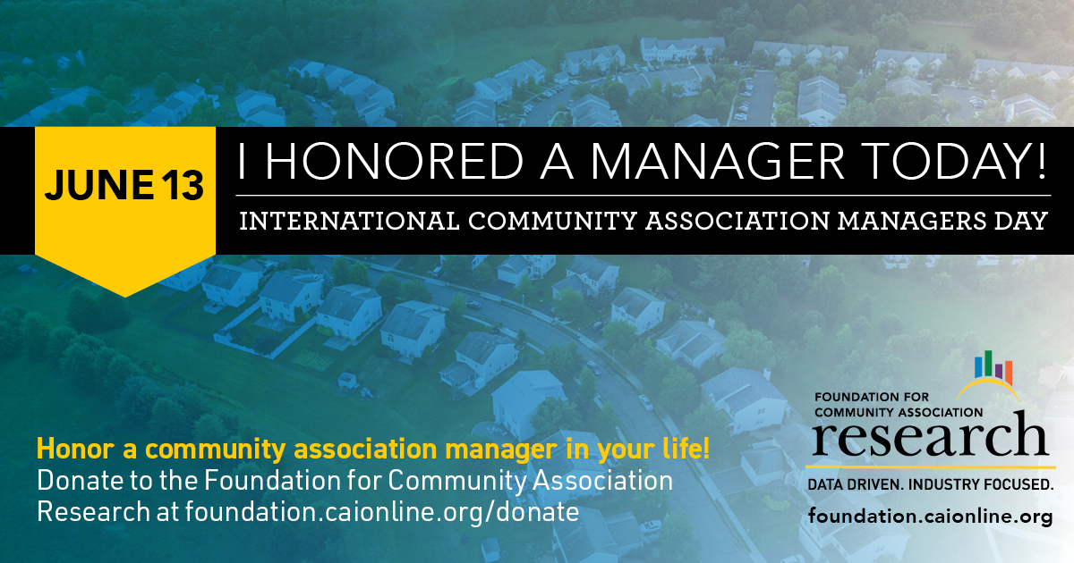 Foundation for Community Association Research - Honor a Community ...