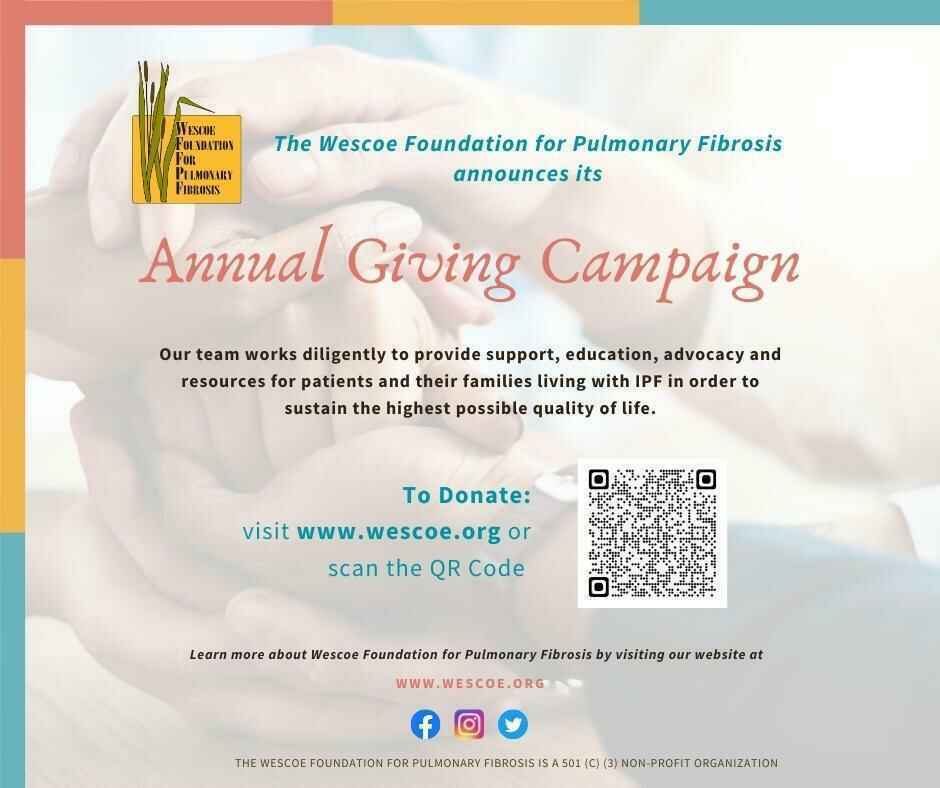 Wescoe Foundation for Pulmonary Fibrosis - Annual Giving Campaign 2023
