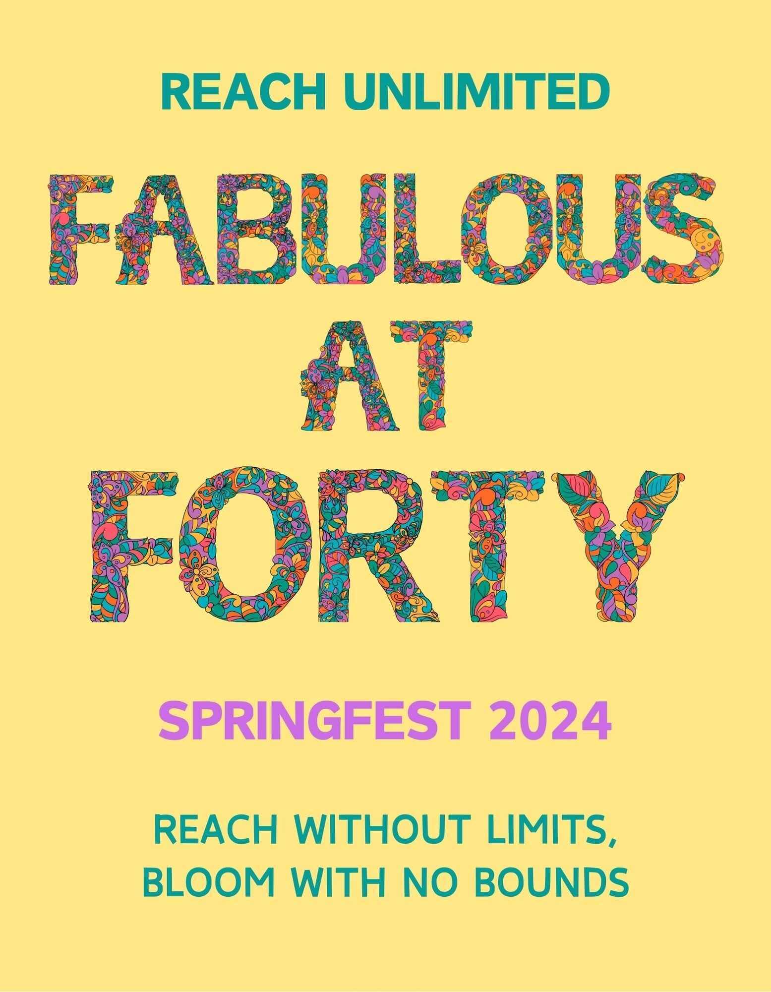 Reach Unlimited, Inc. - Springfest 2024 Forty at $400 Supporters