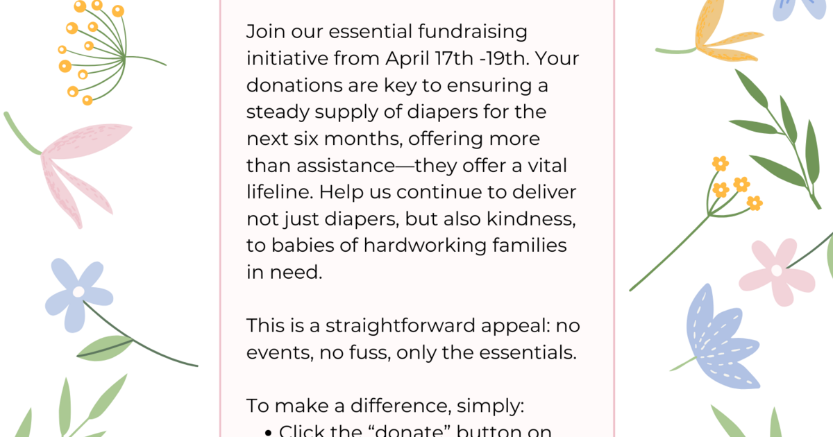 Baby Basics of Collier County - Spring for Diapers