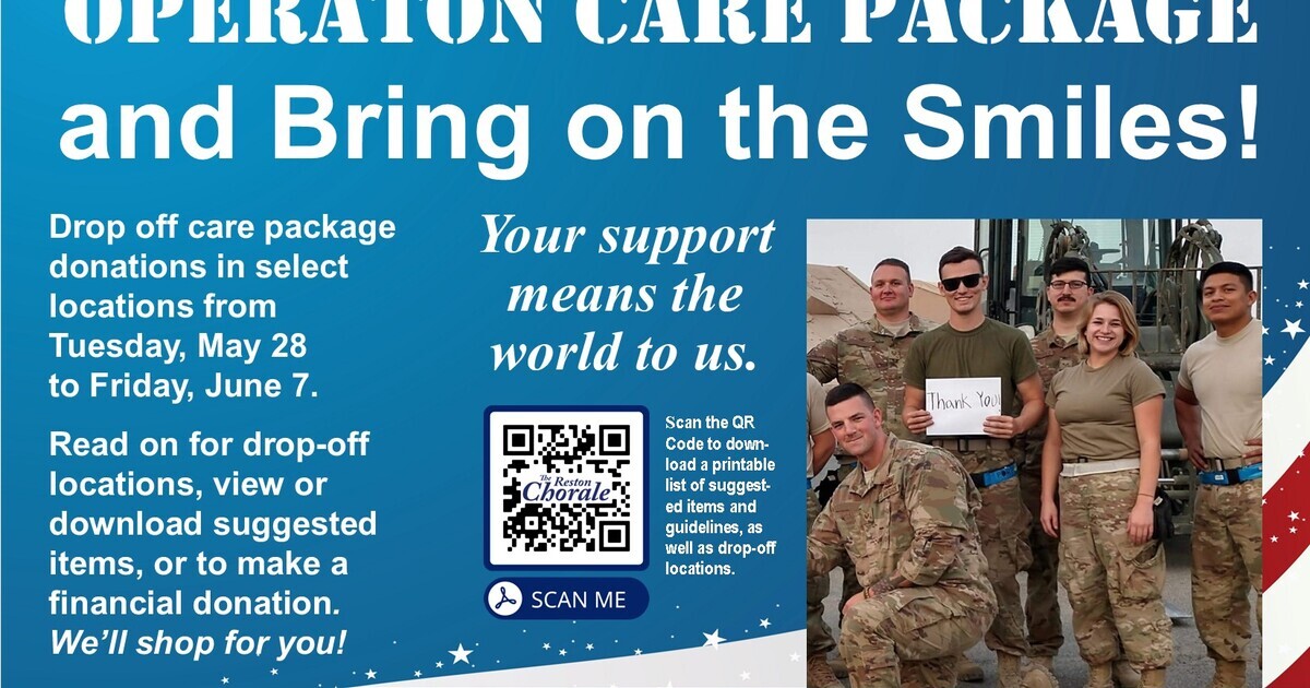 Reston Chorale - Operation Care Package - 2024