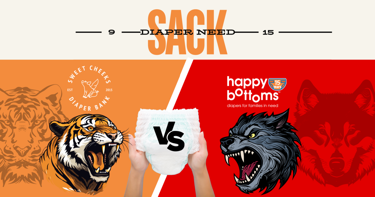 Sweet Cheeks Diaper Bank - Sack Diaper Need