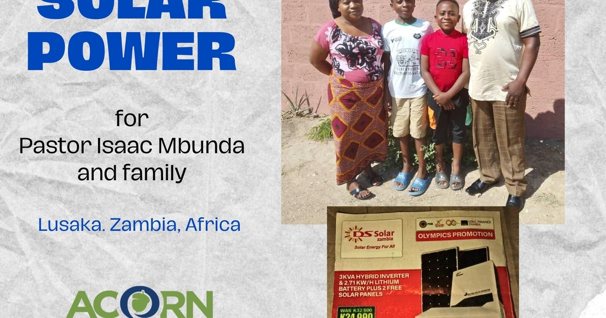 Acorn Global Advance - Solar Power for Pastor Isaac