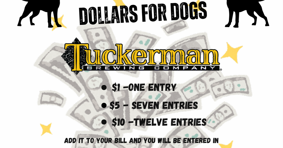 CONWAY AREA HUMANE SOCIETY - Dollars for Dogs Tuckerman Brewing Fundraiser