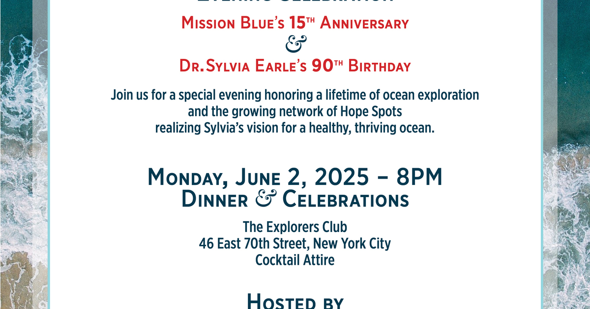 Mission Blue - 15 & 90 Mission Blue & Sylvia's Birthday Donation