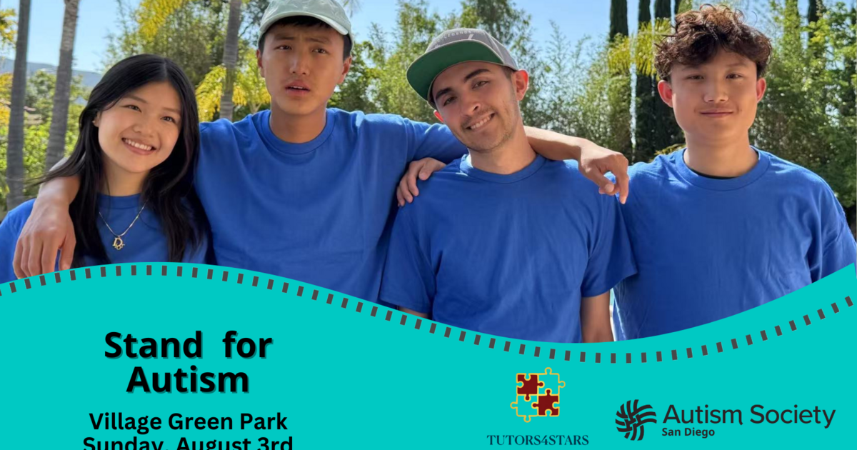Autism Society San Diego Inc - Stand for Autism with Tutors4Stars!