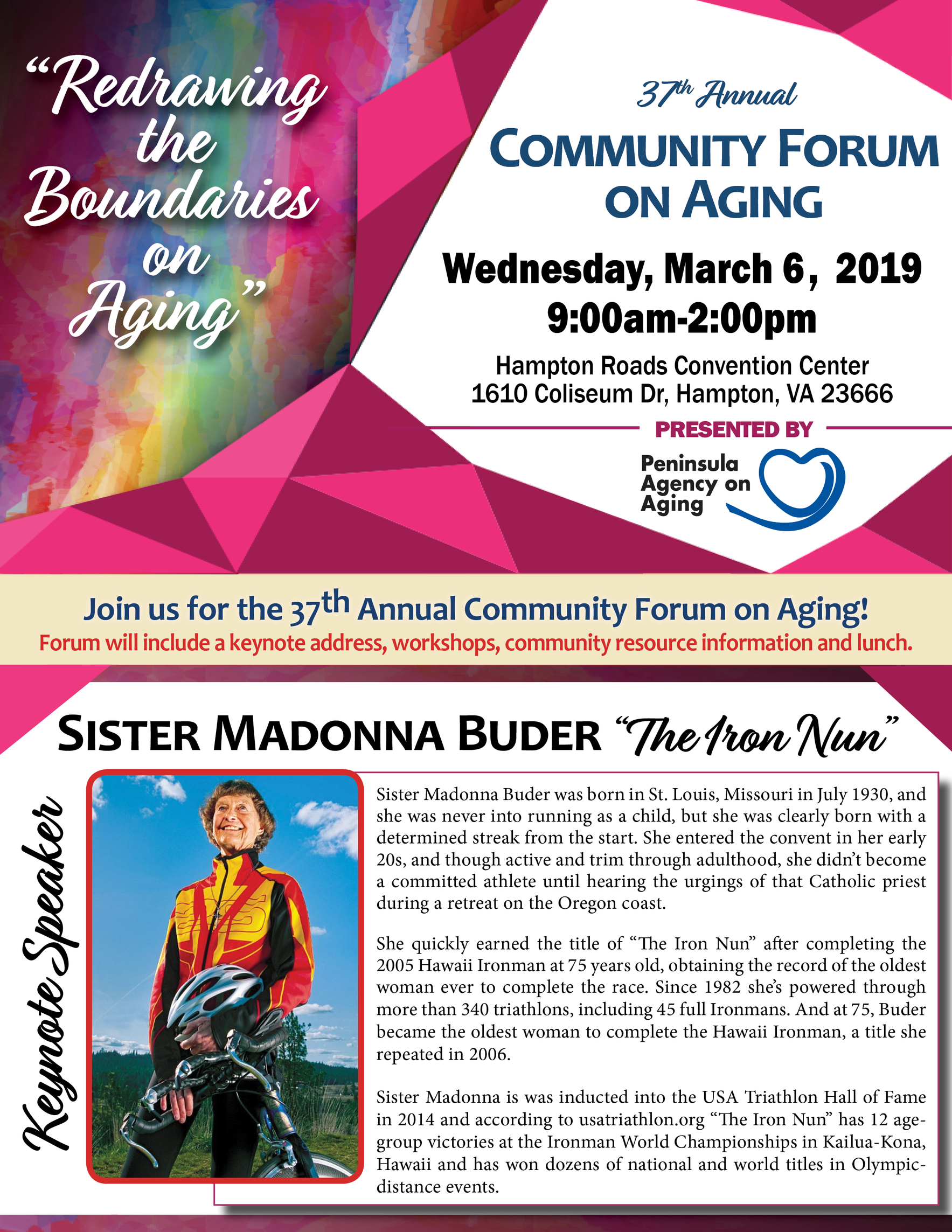 Peninsula Agency on Aging, Inc. - 37th Annual Community Forum on Aging