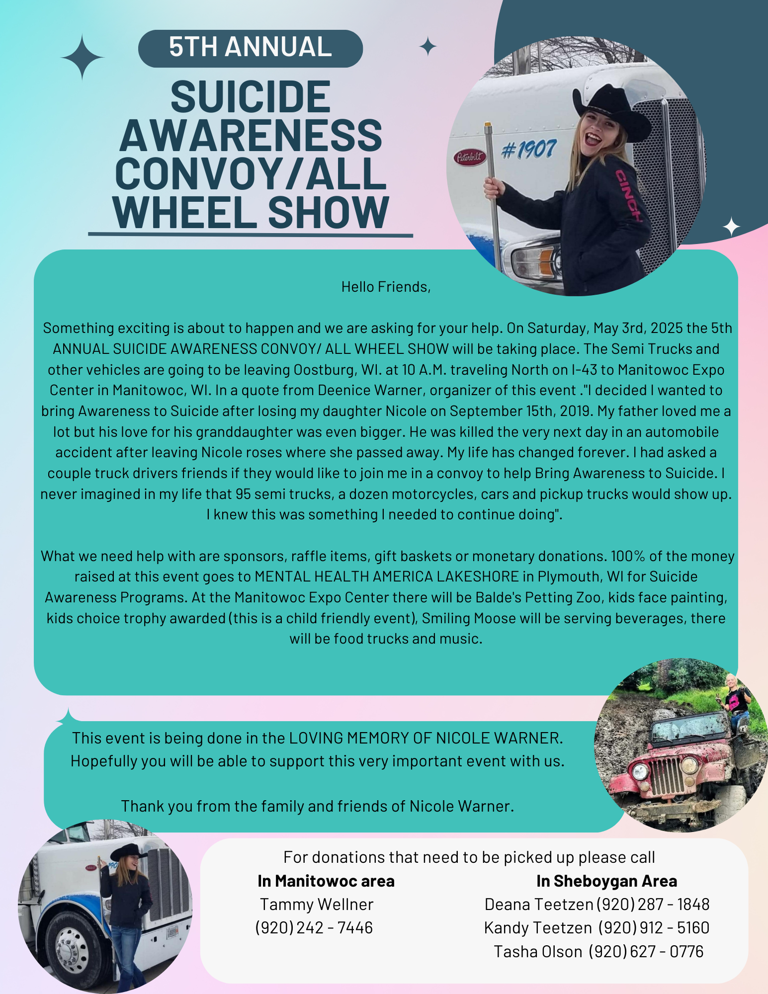 Mental Health America Lakeshore, Inc - 2025 Suicide Awareness Convoy ...